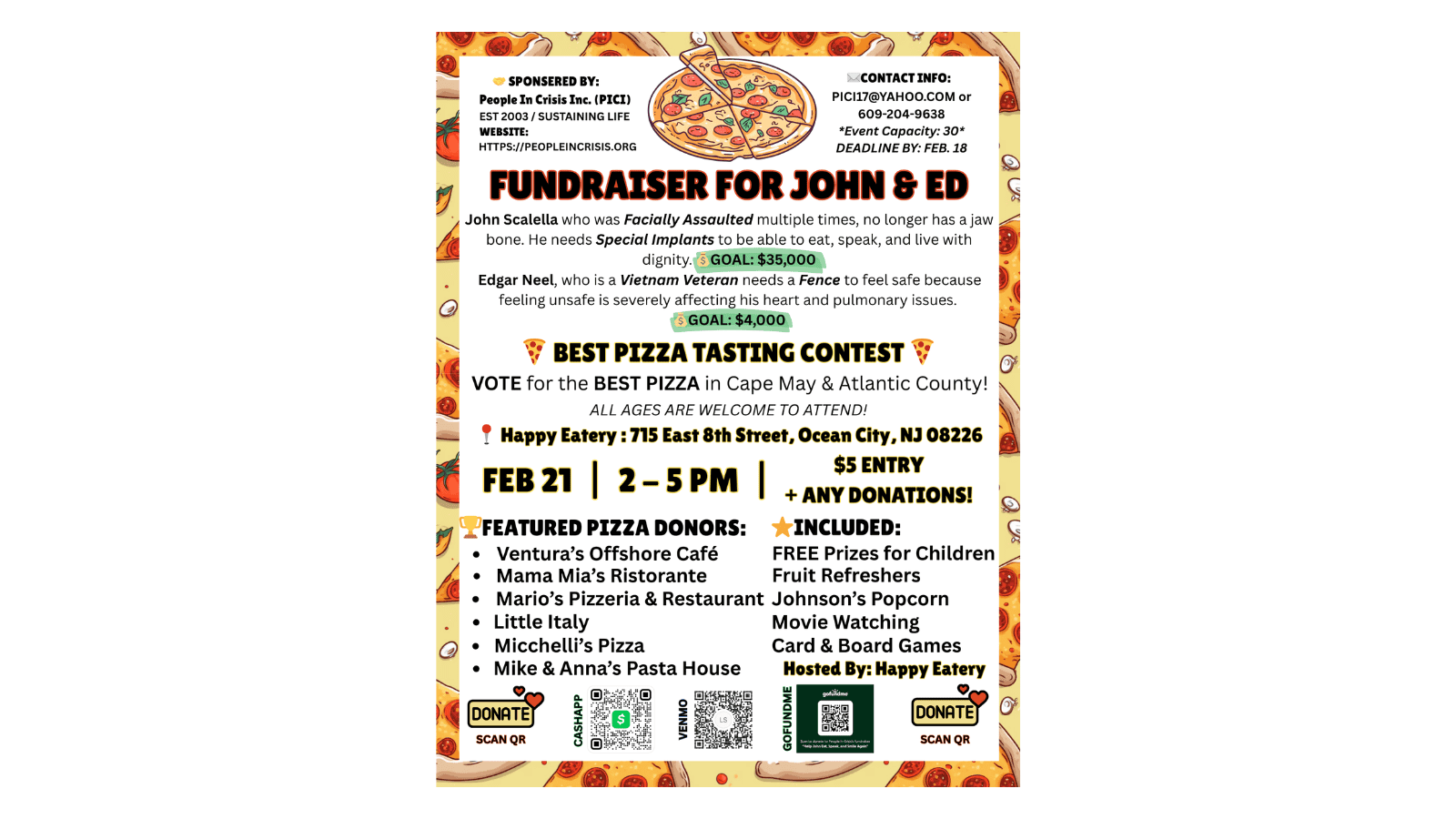 Community Rallies for "Best Pizza" Fundraiser Supporting Local ...
